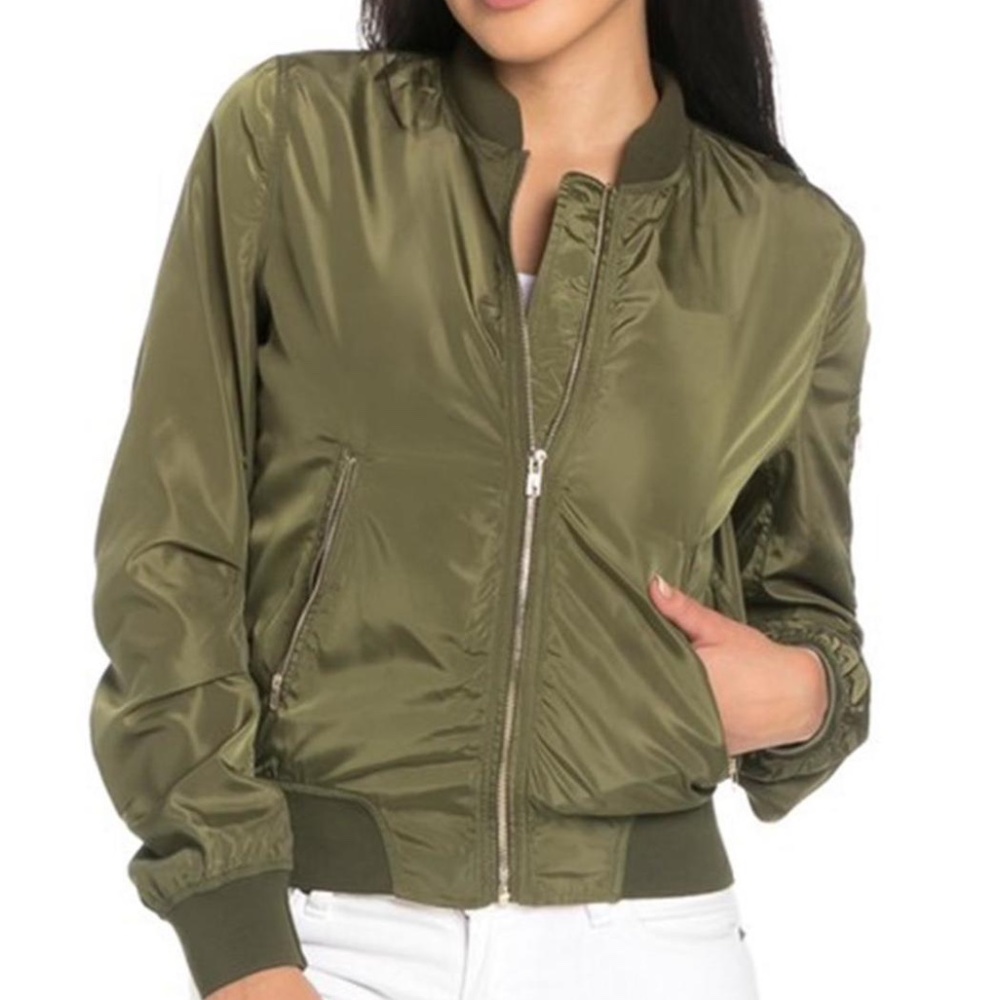It Girl Bomber Jacket W/ Patches - Gem